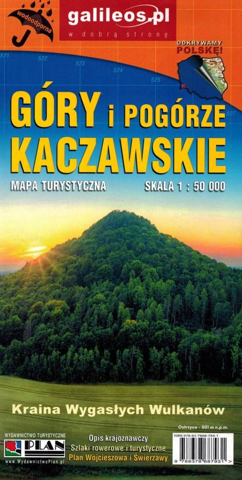 Góry i Pogórze Kaczawskie - mapa wodoodporna Wydawnictwo Turystyczne ...