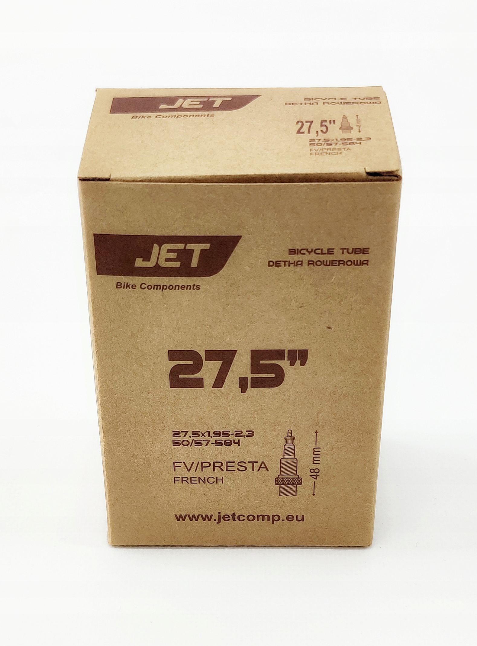 Dętka rowerowa JET 27,5x1,95/2,3 50/57-584 48mm - 5902221511318 ...