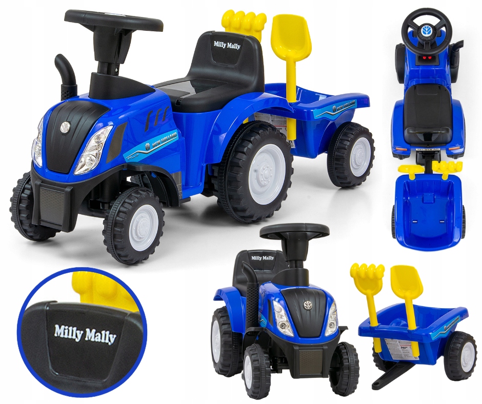 Jeździk Milly Mally New Holland T7 niebieski (5901761127652) • Cena ...