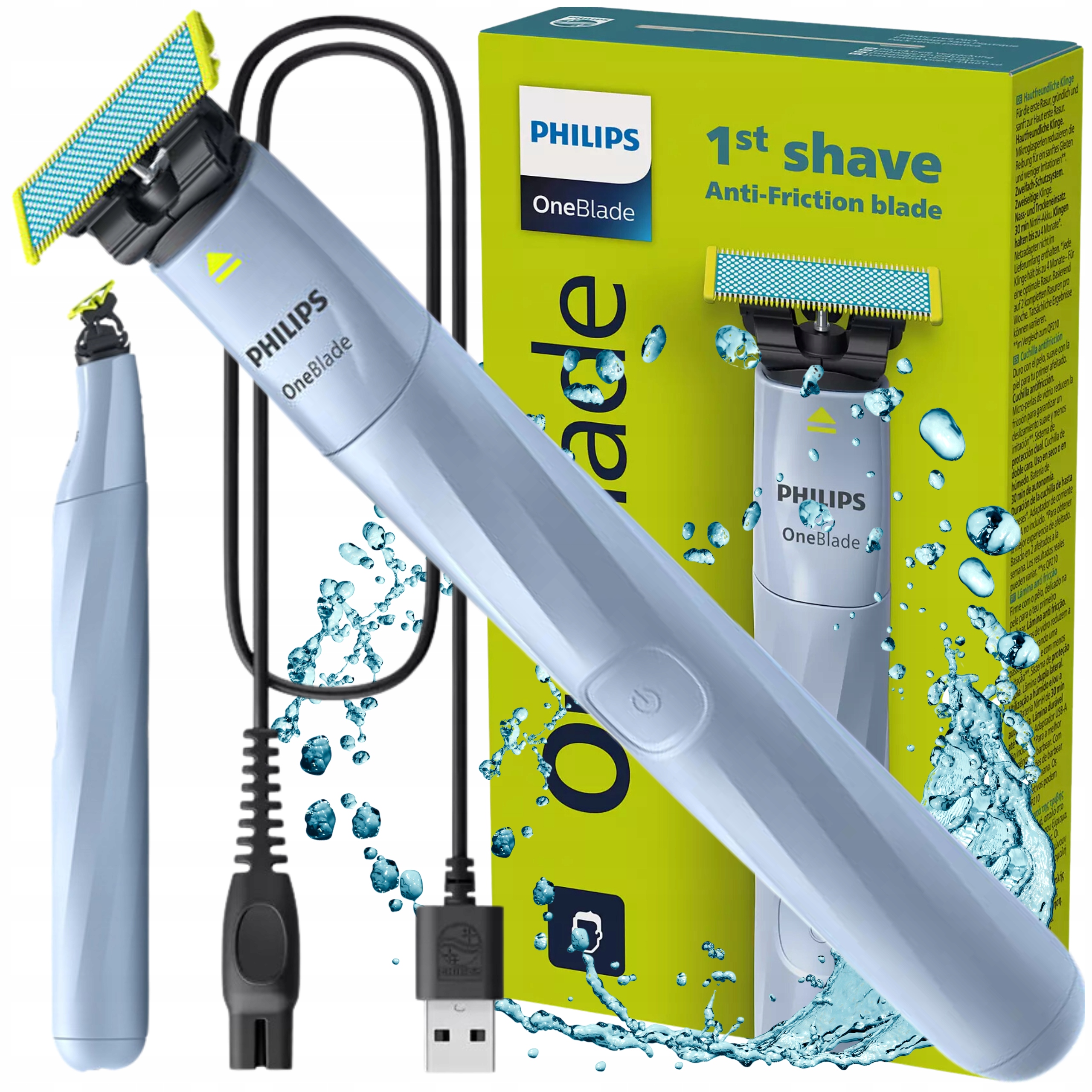 WODOODPORNY TRYMER GOLARKA PHILIPS ONEBLADE MASZYNKA DO BRODY TWARZY ... WODOODPORNY TRYMER GOLARKA PHILIPS ONEBLADE MASZYNKA DO BRODY TWARZY ...