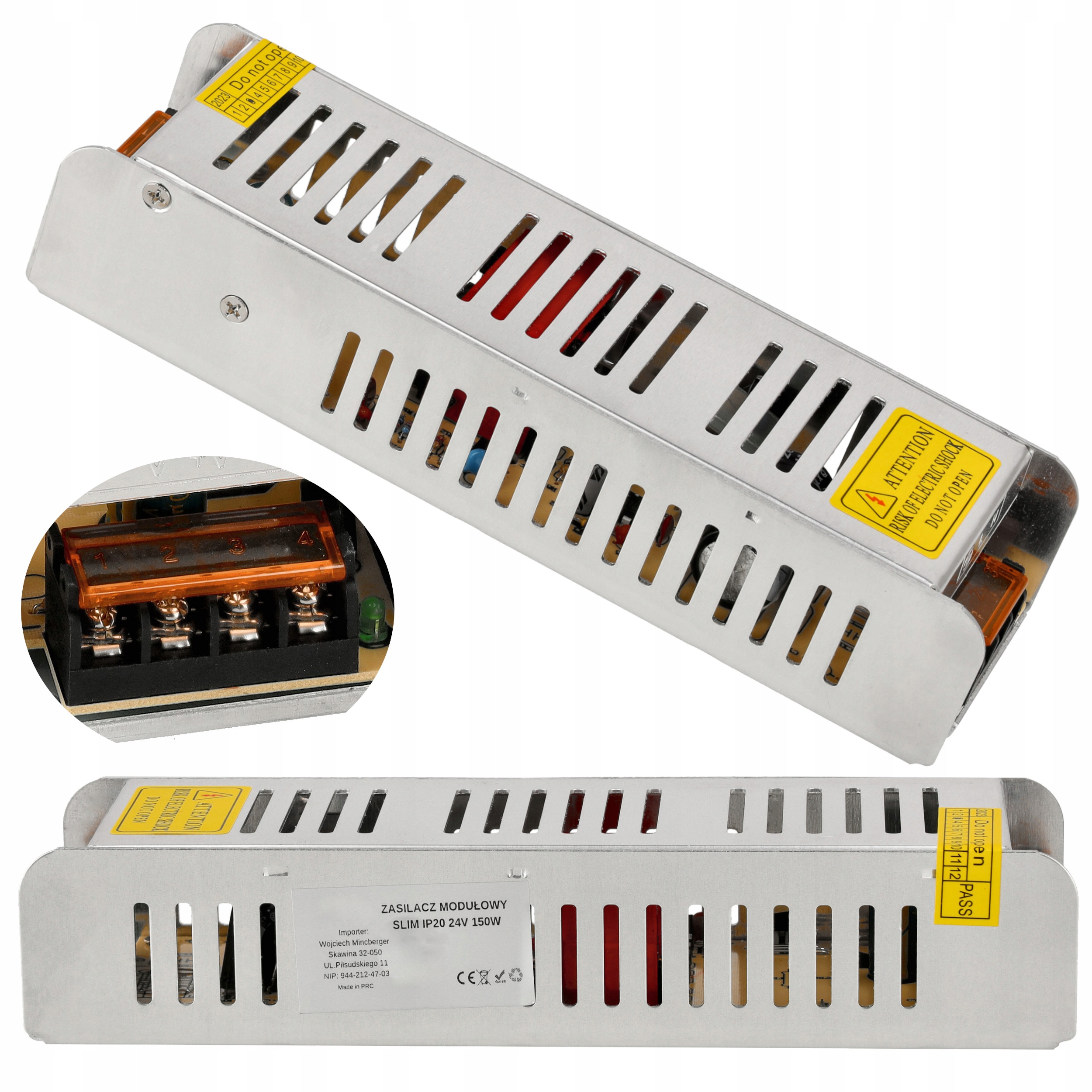 ZASILACZ LED 24V SLIM 6,25A 150W DO TAŚMA TAŚMY LED IP20 Transformator (50081) • Cena, Opinie ...