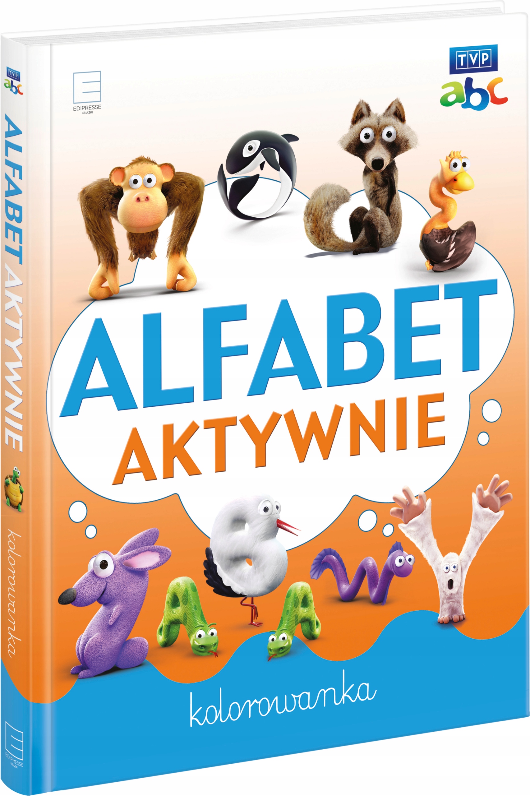 Alfabet aktywnie TVP ABC kolorowanka (17379771435) | Książka Allegro