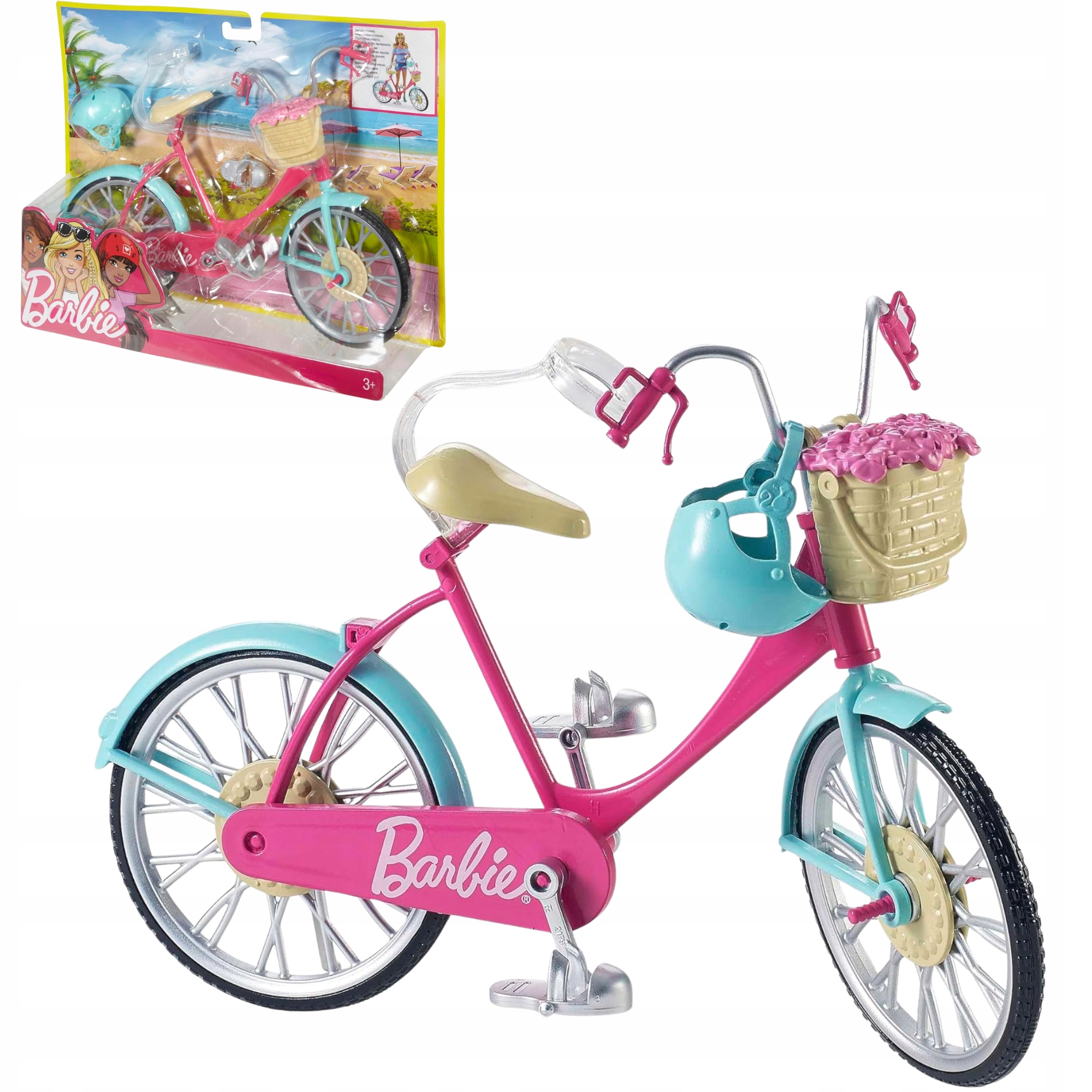 MATTEL ROWER DLA LALKI BARBIE + AKCESORIA 3+ ROWEREK DVX55 • Cena ...