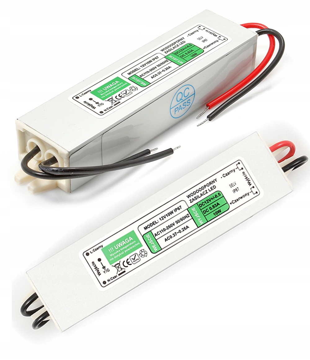 Zasilacz LED wodoodporny 0,83A 10W 12V IP67 (5907769813795) • Cena, Opinie • Akcesoria ...