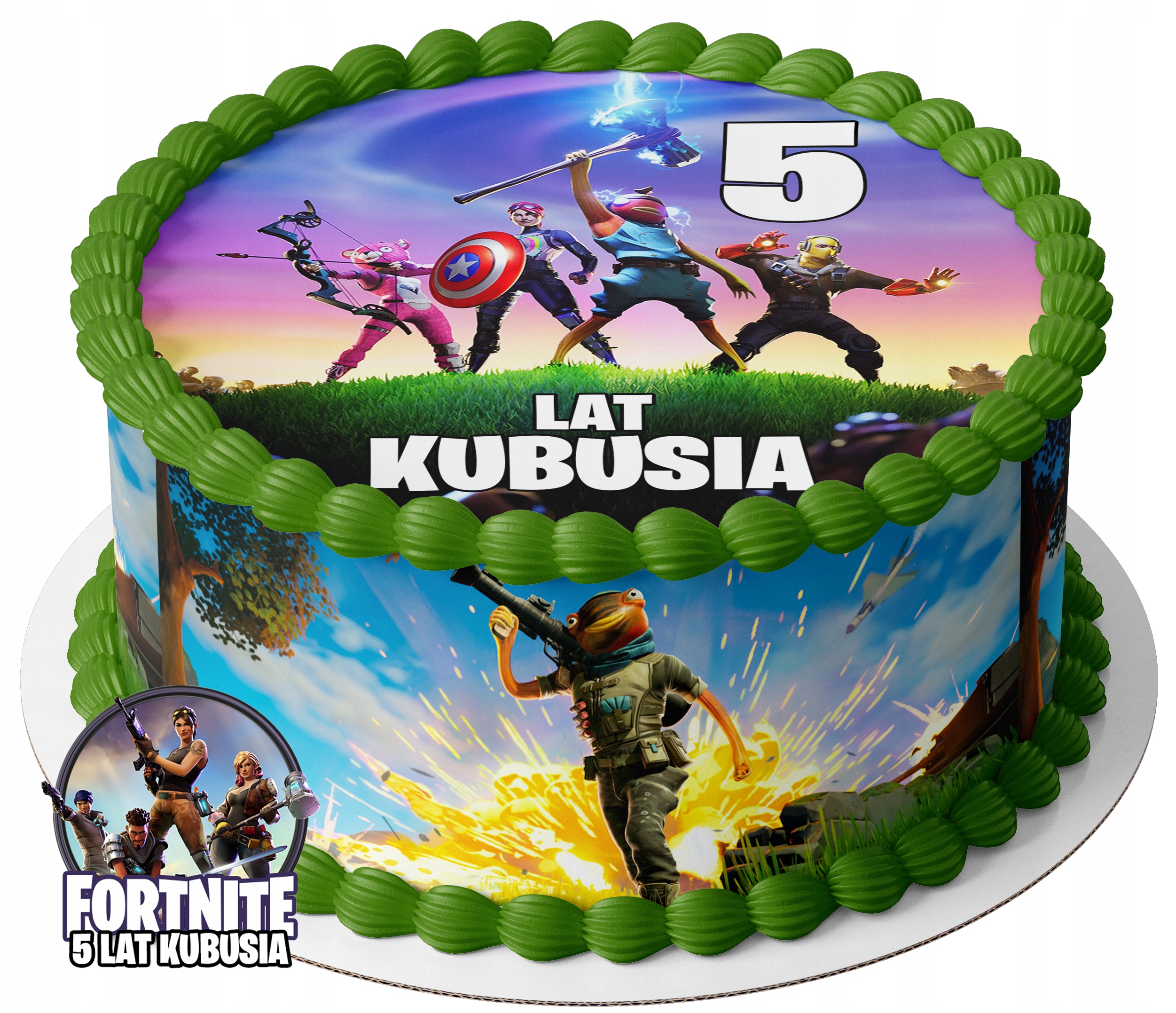 OPŁATEK NA TORT FORTNITE + OBWODY + 2x GRATIS 13691038387 - Allegro.pl
