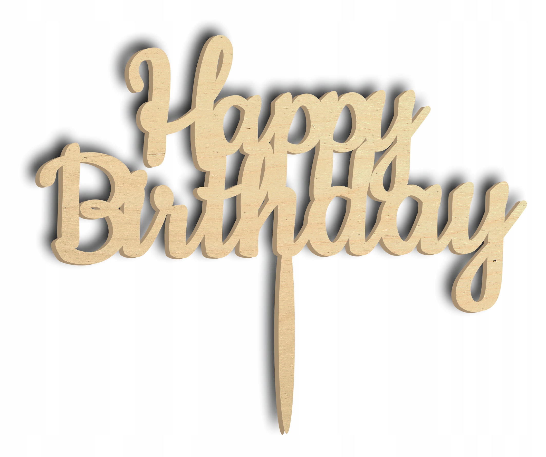 TOPPER TOPER NA TORT URODZINY happy birthday • Cena, Opinie • Dekoracje ...