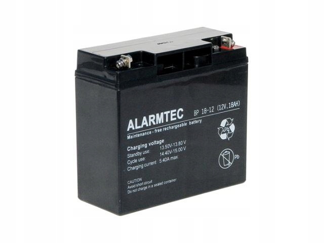 Akumulator ALARMTEC EMU BP18-12 12V 18Ah - Sklep, Opinie, Cena w Allegro