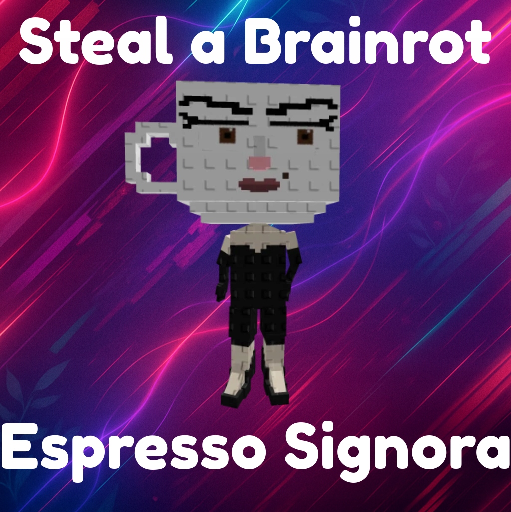 Espresso Signora w Steal a Brainrot |Brainrot gra |Roblox| - Stan ...