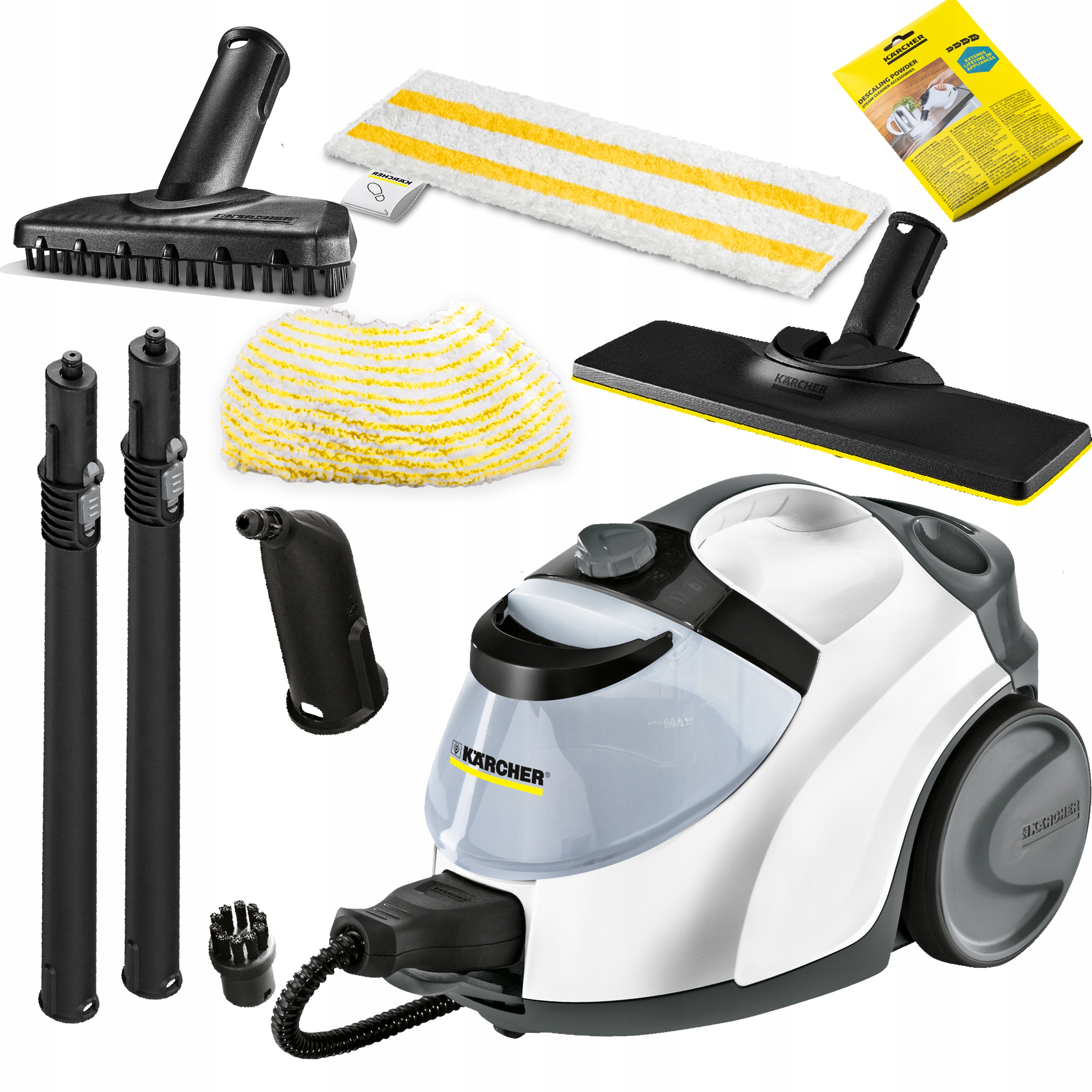 MYJKA PAROWA KARCHER MOP SC 5 EASYFIX PAROWNICA ZESTAW WĄŻ Z PISTOLETEM ...