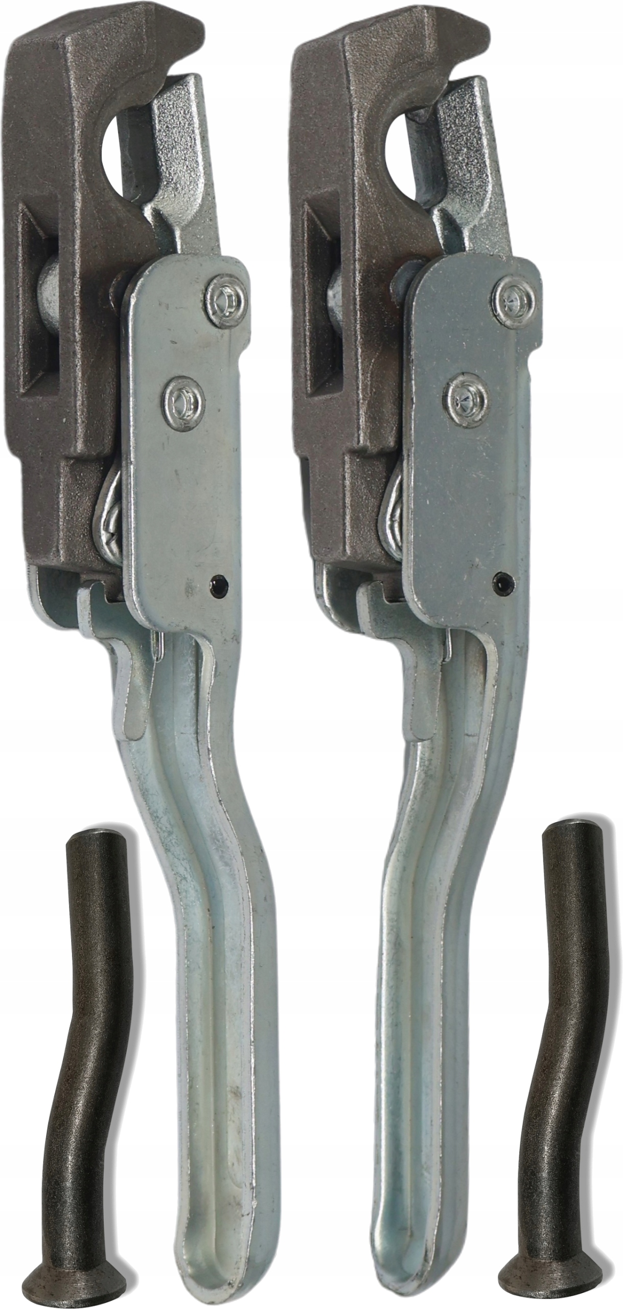 KPL BURKOLATÚ RÖGZÍTŐKOCSI CSATLAKOZÓ BAL ÉS JOBB OLDALI, HORGANYZOTT + HAJLÍTOTT CSAPOK, PRONAR ...