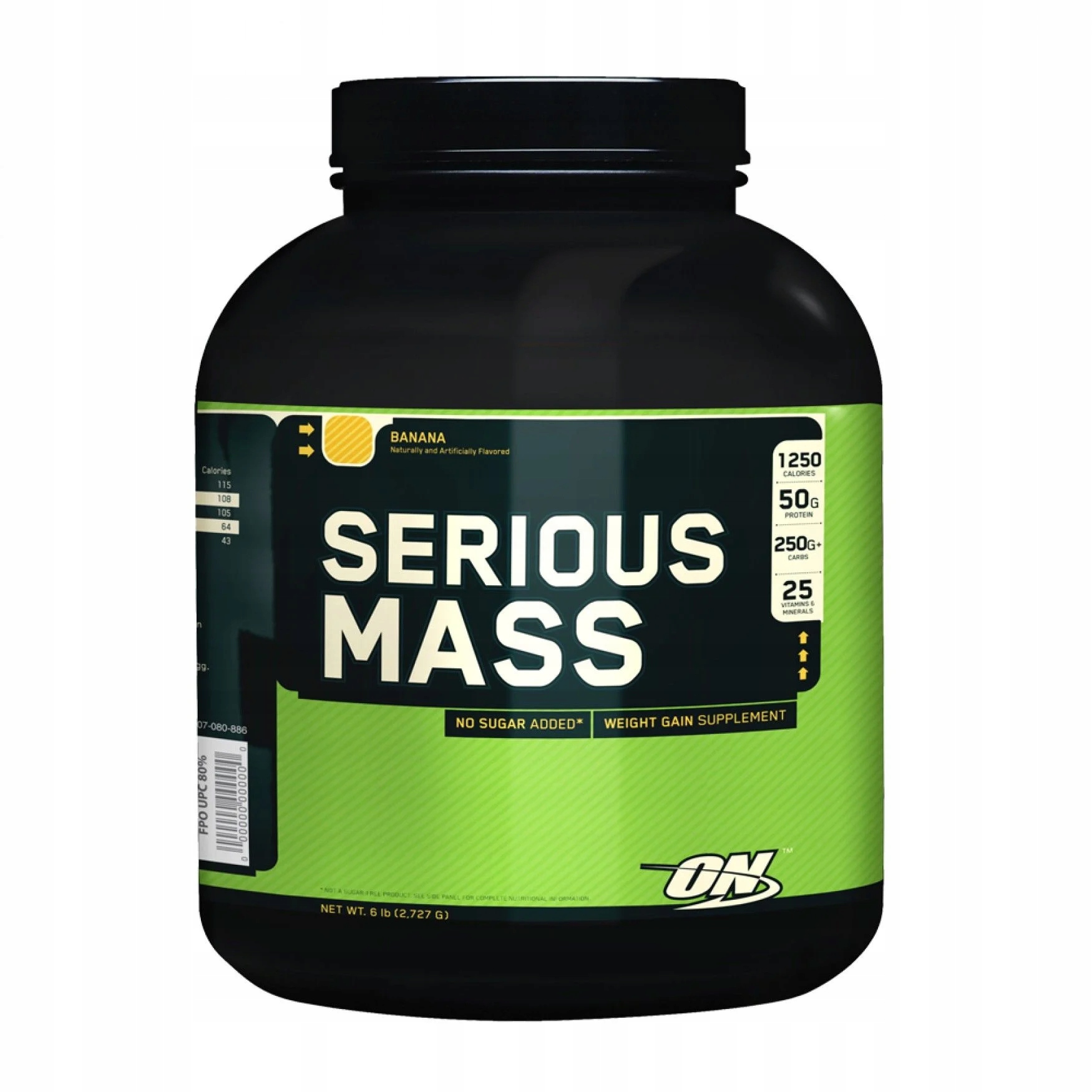 Gainer Serious Mass Optimum Nutrition 2720g banan - 5060245600552 ...