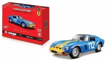 BBURAGO metal., 1:24 FERRARI RACING MODEL zest, • Cena, Opinie - Allegro