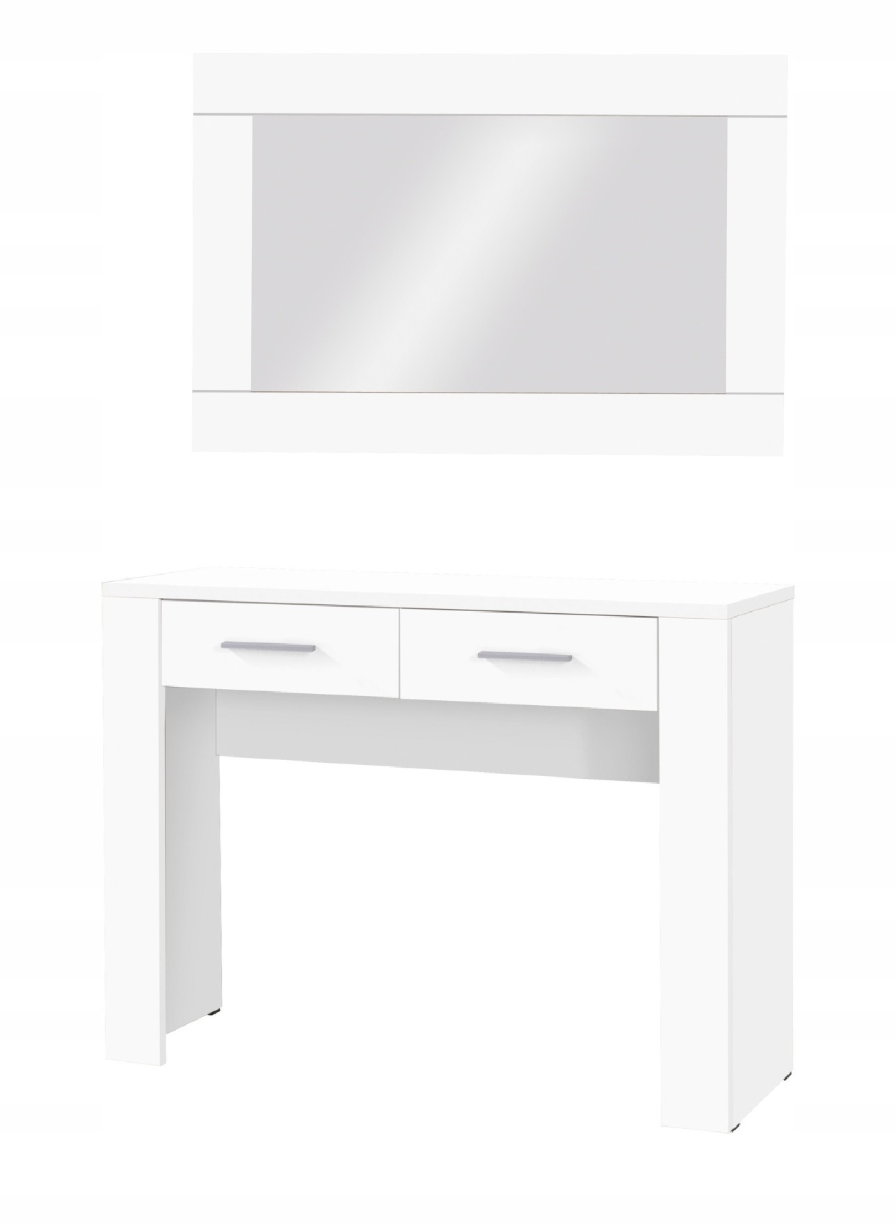 Toaletka konsola biurko z lustrem Biała CZESIO • Cena, Opinie ...