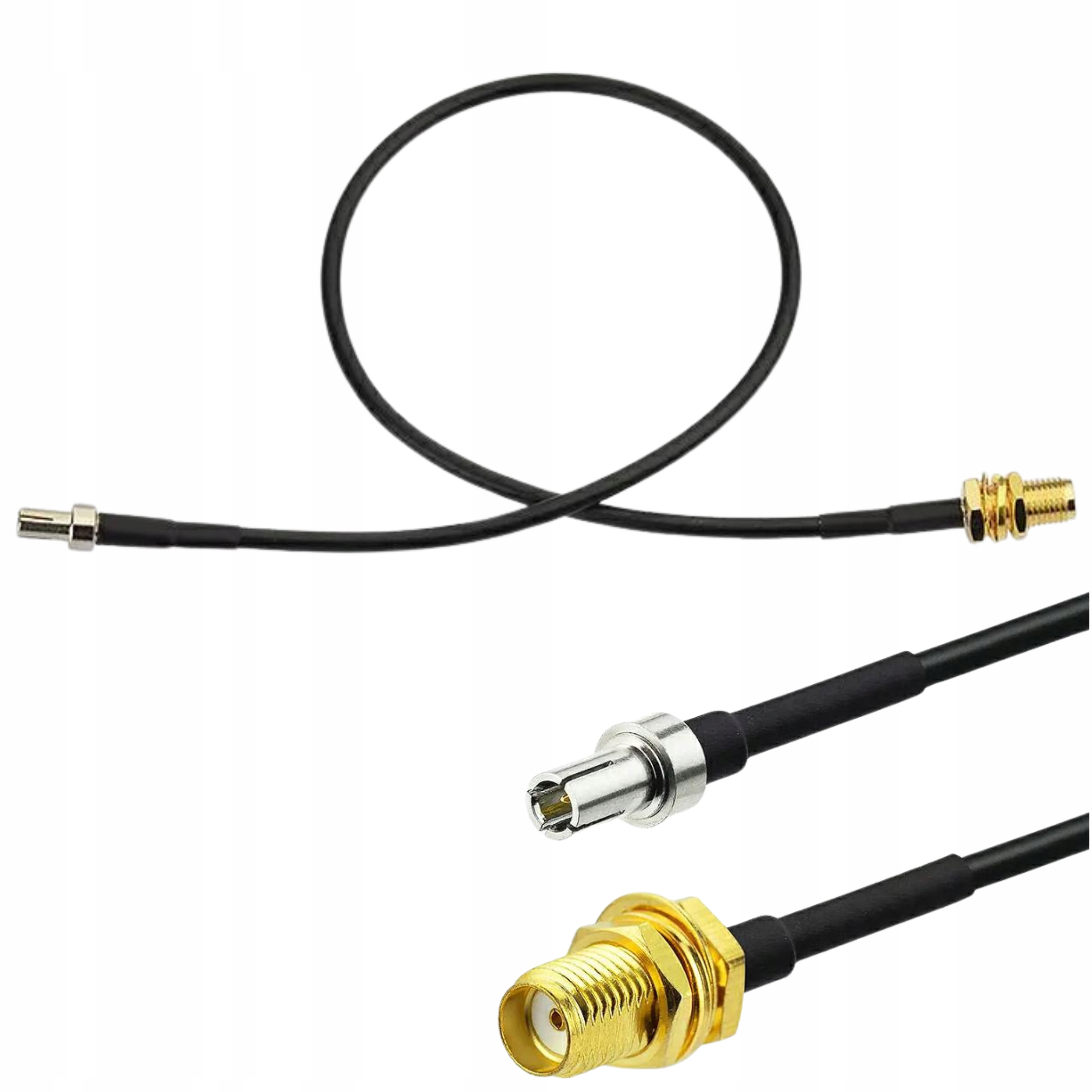 KONEKTOR ANTENOWY SMA/TS9 15CM ADAPTER PRZEJSCIÓWKA - Sklep, Opinie, Cena w Allegro.pl