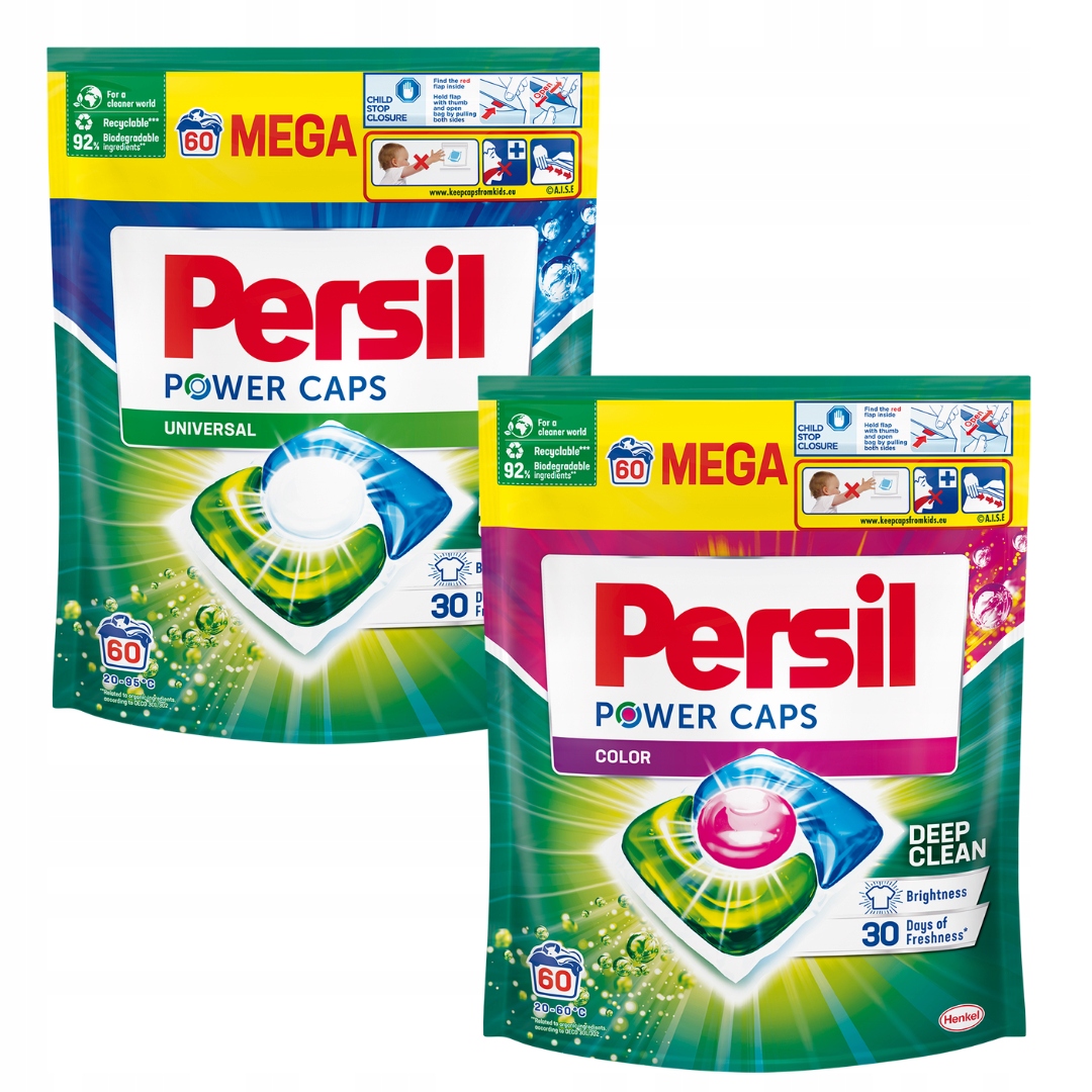 Persil Power Caps Universal Color kapsułki do prania 2x 60 szt ...