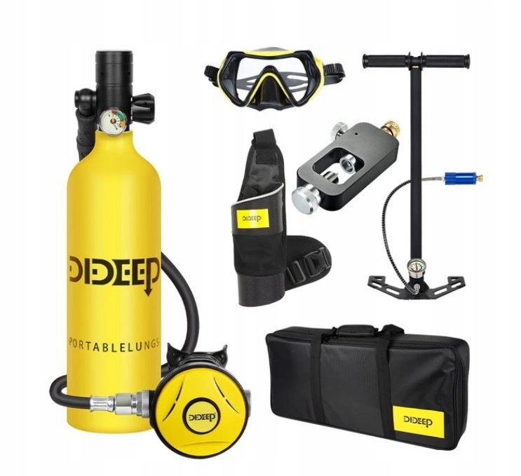 ZESTAW DO NURKOWANIA BUTLA 1L MASKA POMPKA TORBA ADAPTER - Sklep ...