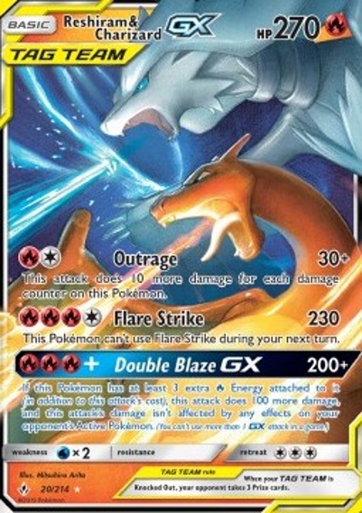 Pokemon Reshiram Charizard GX (UNB 20) - Stan: Używany - Sklepy, Opinie ...