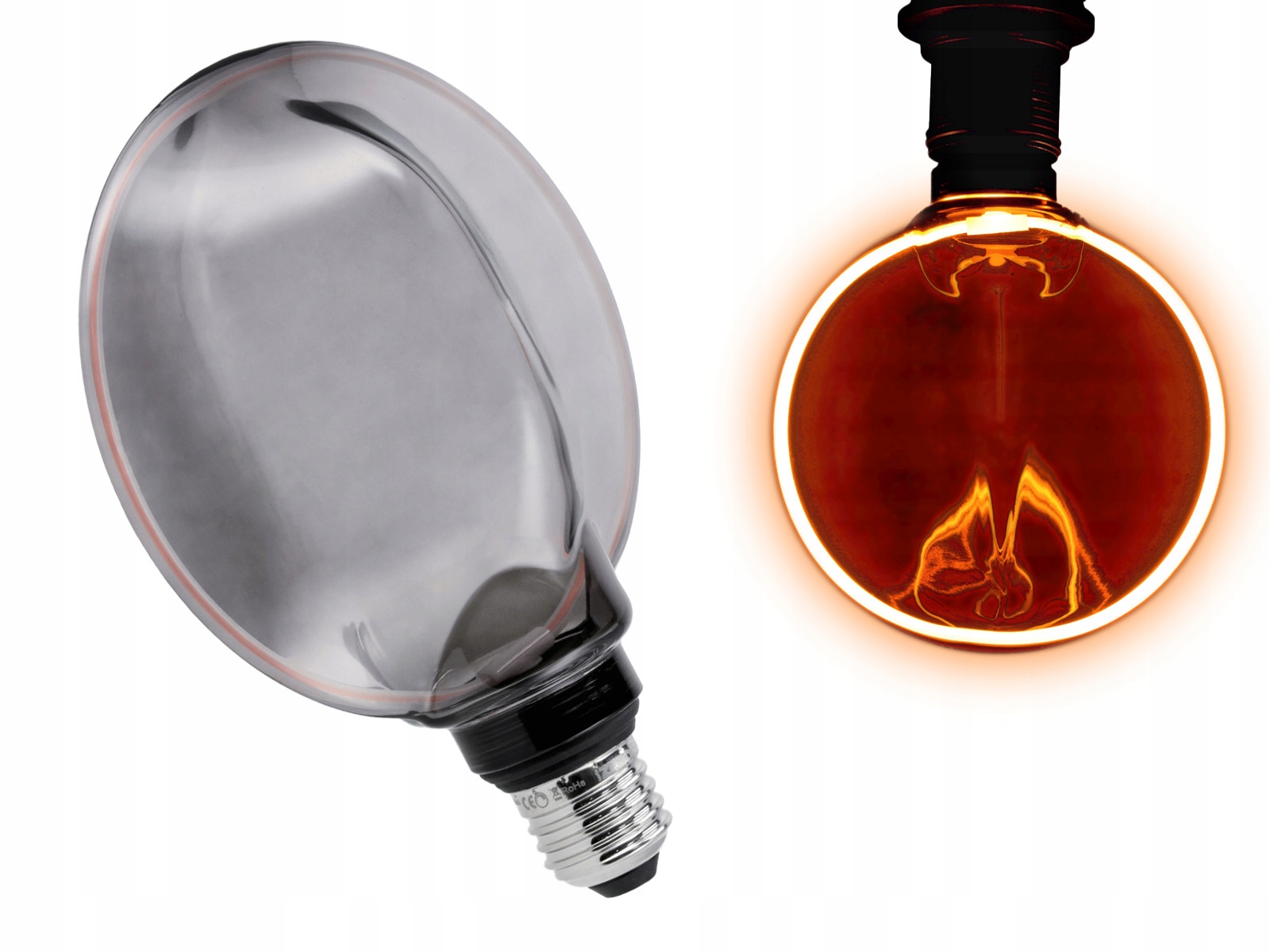 Żarówka LED Filament E27 4W 1800K Retro Dekoracyjna Łza Szkło Vintage ...