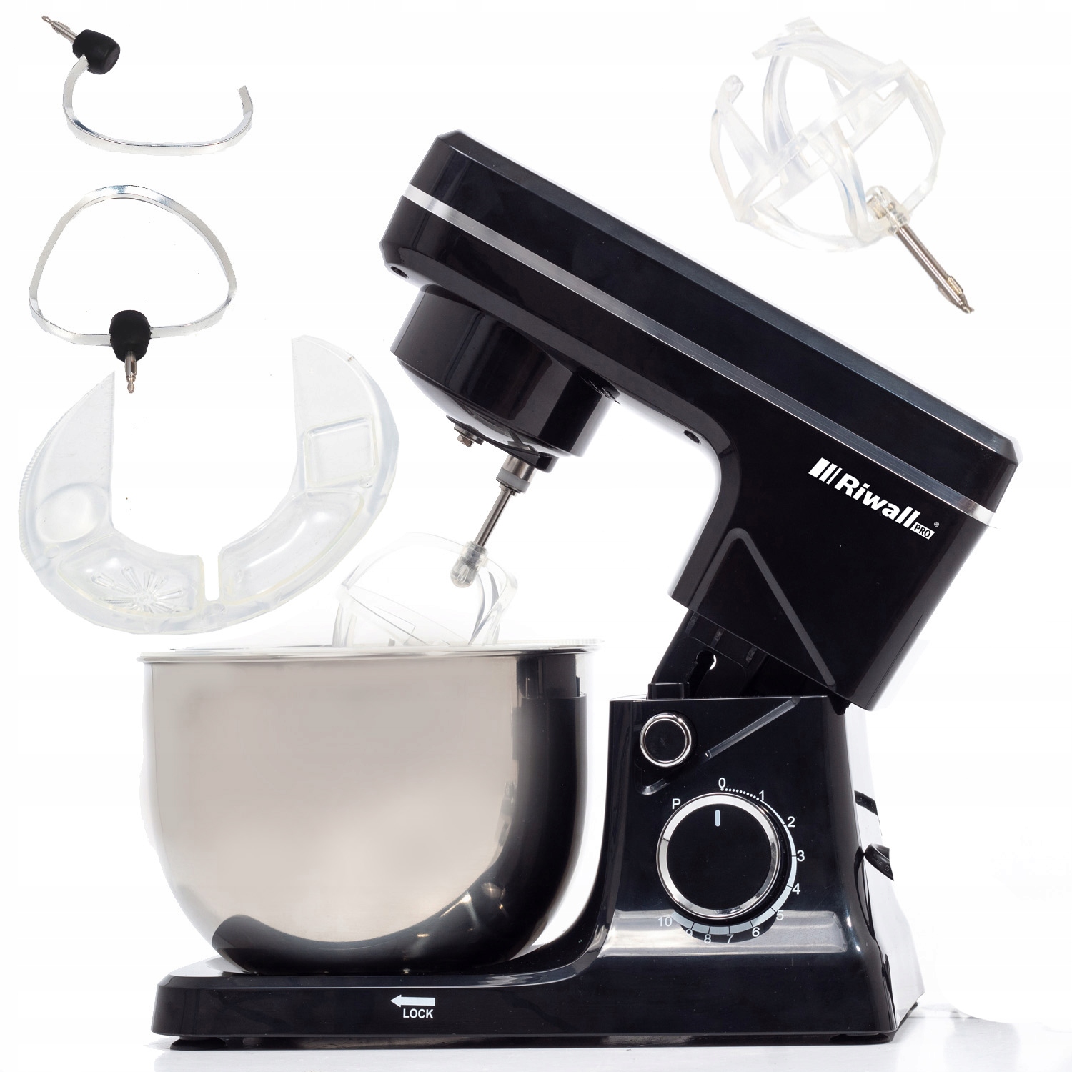 ROBOT KUCHENNY PLANETARNY MIKSER 2500W 7w1 WIELOFUNKCYJNY 4L RIWALL RRP ...