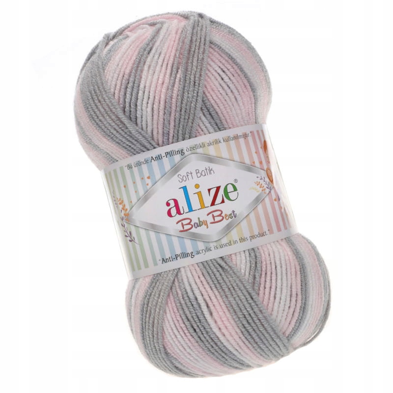 Alize Baby Best Batik 6664 Anti-Pilling (100gr/240mt) za 79.00CZK - Allegro