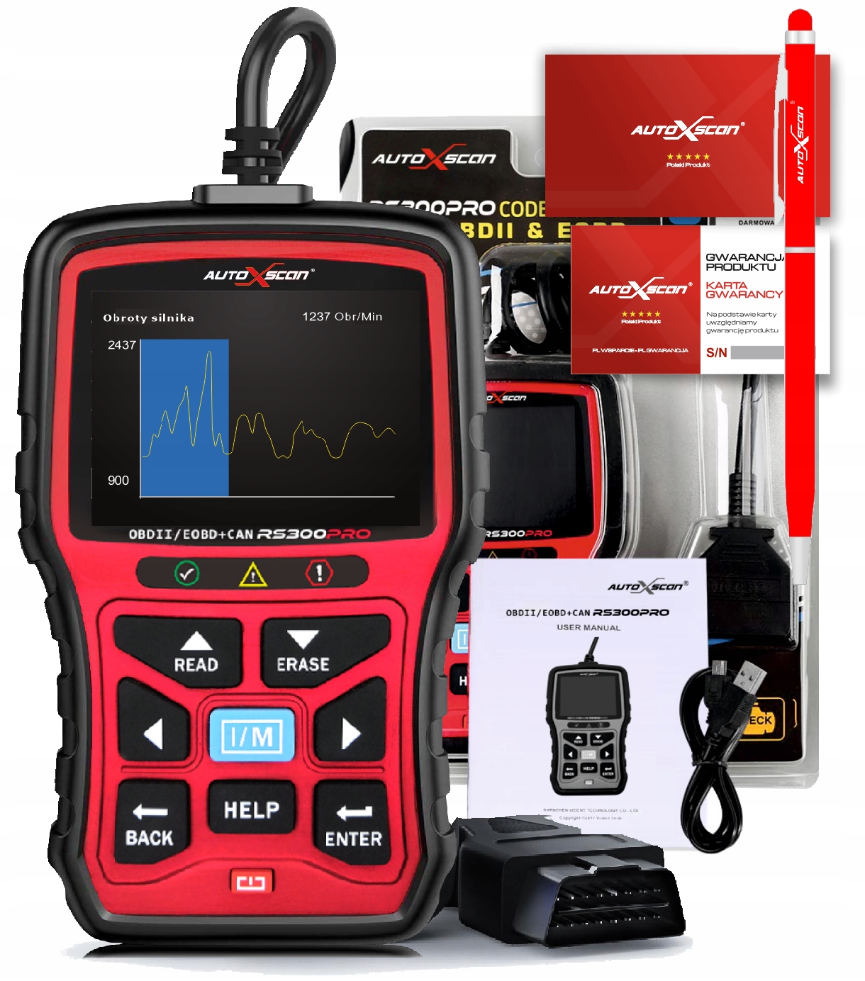 PROFESJONALNY TESTER DIAGNOSTYCZNY GUMA POLSKI PRO RS300PRO za 290,87 ...