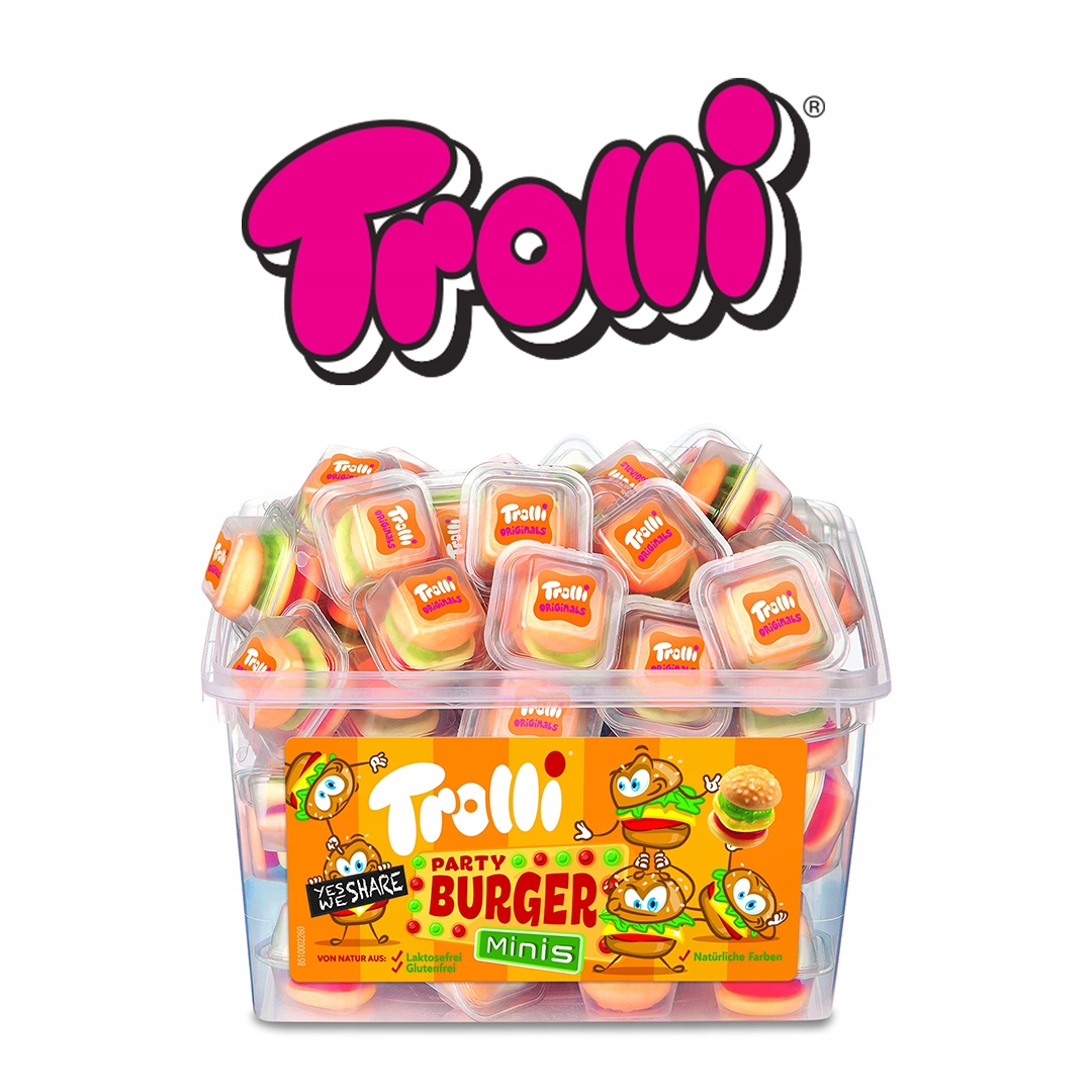 Żelki Mini Burger Trolli BOX 60 szt. 14469942053 - Allegro.pl