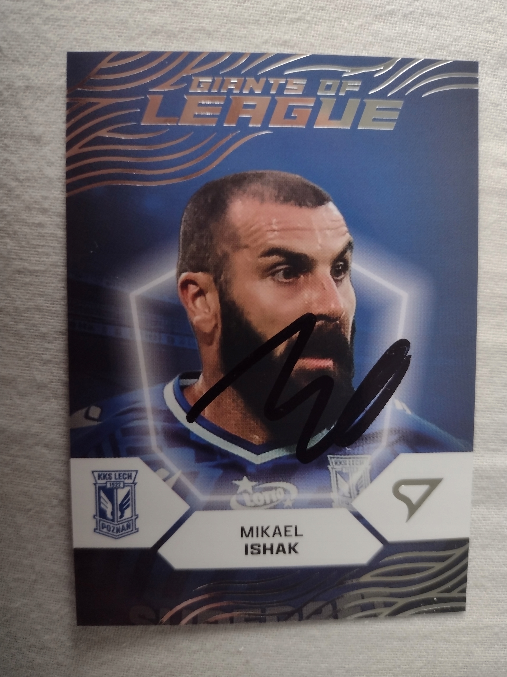 Karta SportZoo autograf Lech Poznań sezon 2025/26 Mikael Ishak Giants ...