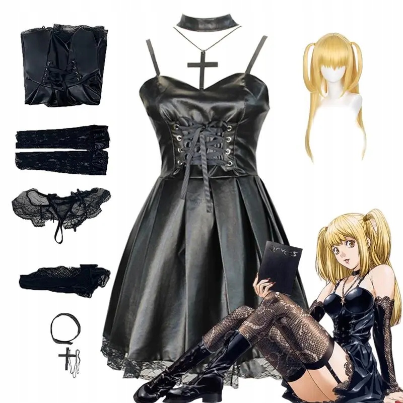 Death Note Cosplay Misa Amane Anime Kostium (4099651923413) • Cena ...