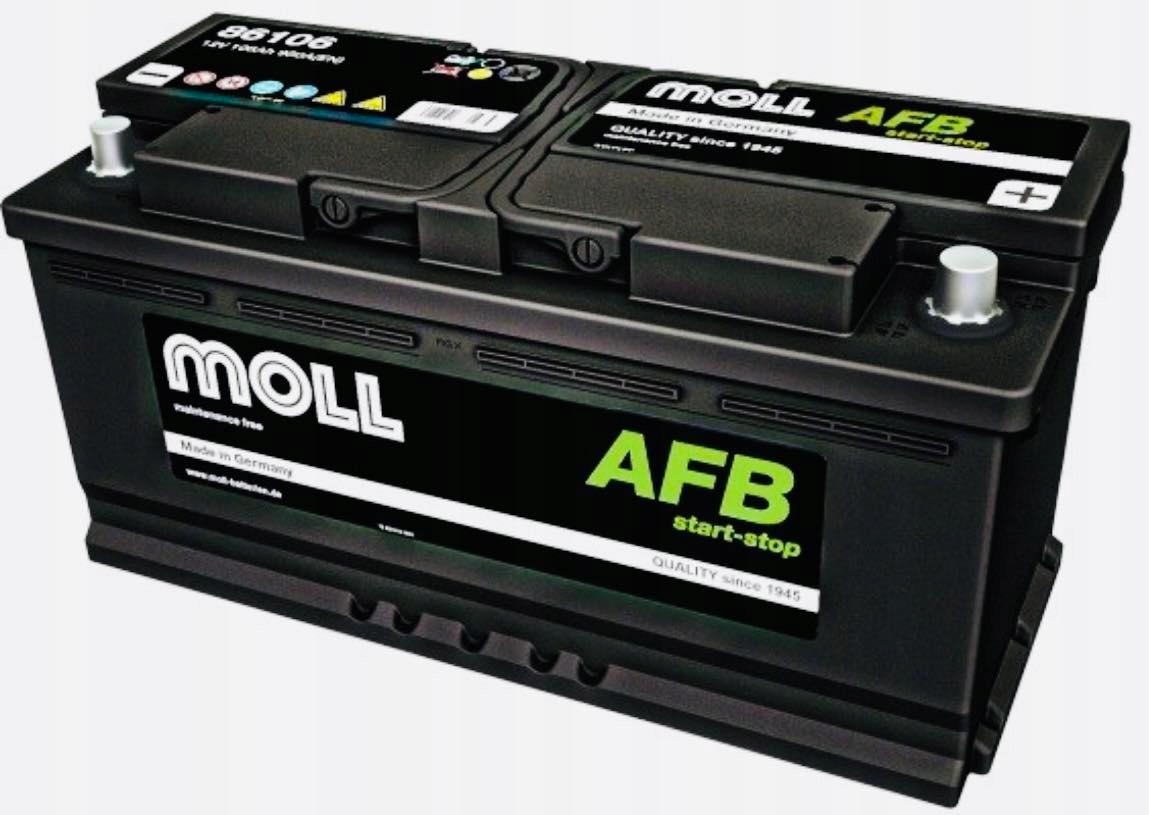Akumulator 12V 106Ah 980A MOLL Start-Stop AFB AGM 86106 4027701861064 ...