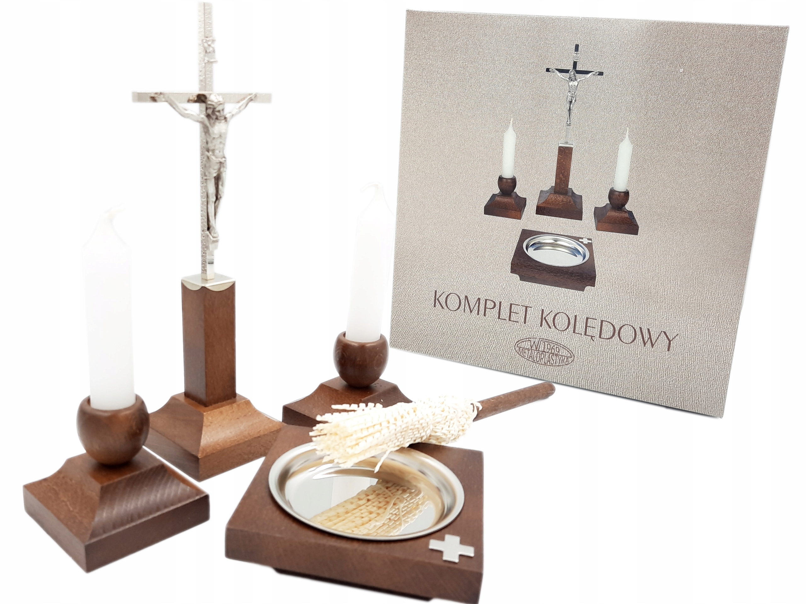 Zestaw kolędowy drewniany z miską i kropidłem (5903111601157) • Cena ...