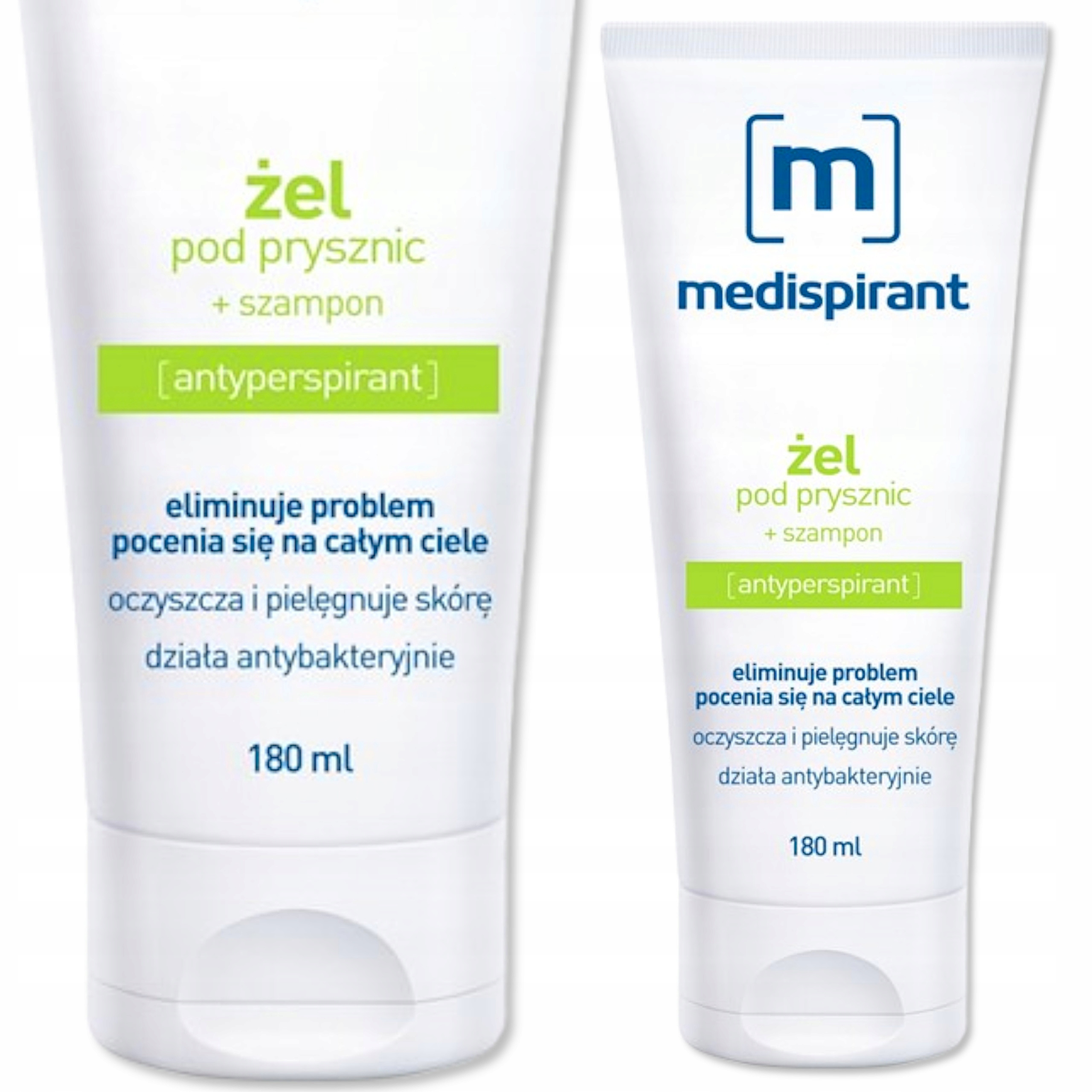 Medispirant żel pod prysznic antybakteryjny + szampon antyperspirant ...