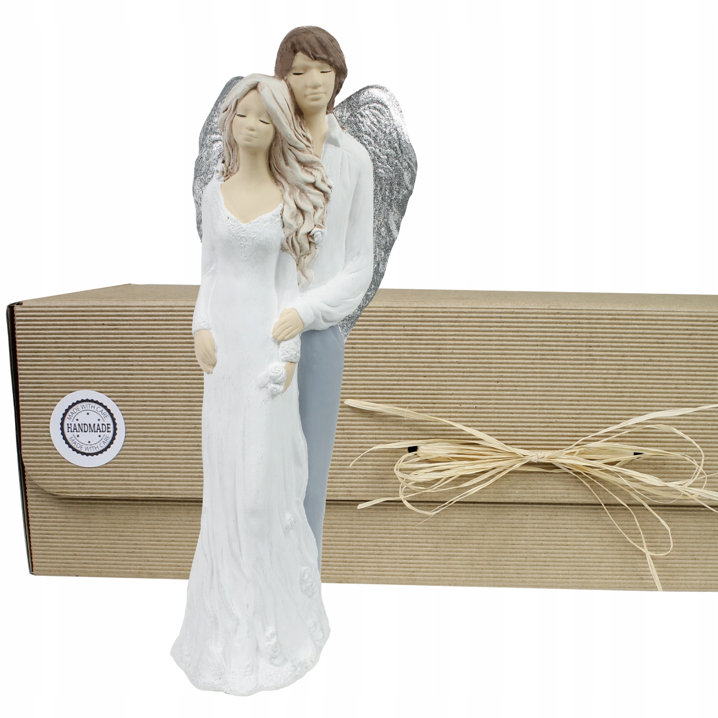 Duży Anioł Para Aniołów Figurka Prezent Ozdoba (A180013KB_2) • Cena ...