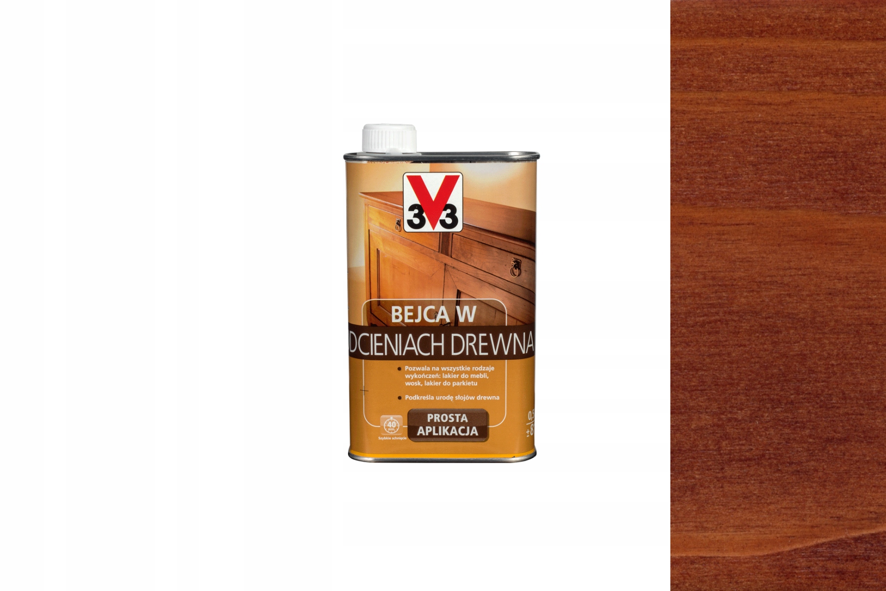 BEJCA V33 W ODCIENIACH DREWNA MAHOŃ 0,5L • 44.00PLN • Bejce ...