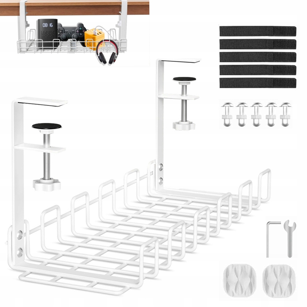 VEĽKÝ ORGANIZÉR, POLIČKA, VEŠIAK NA KÁBLE, KÁBLE POD STÔL, DOSKA, MASKA ...