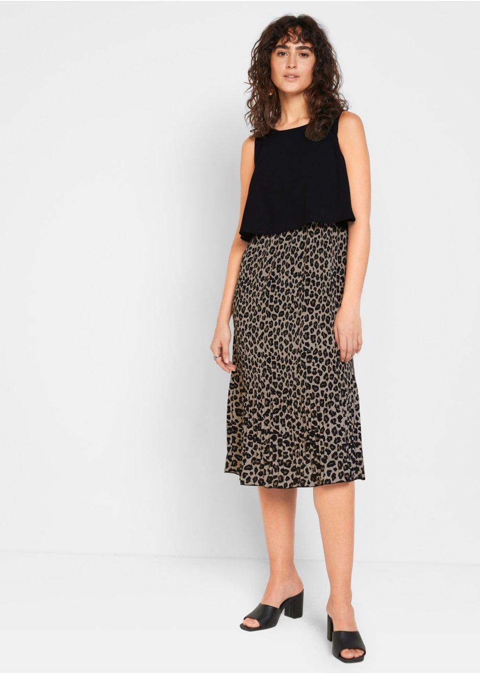 BONPRIX _SM UE2 SUKIENKA PLISOWANA PANTERKA _/ 50 13686438239 - Allegro.pl