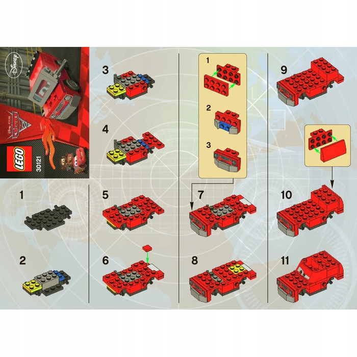 Купить Инструкции Lego - Тачки 2 - Грем 30121: отзывы, фото и ...