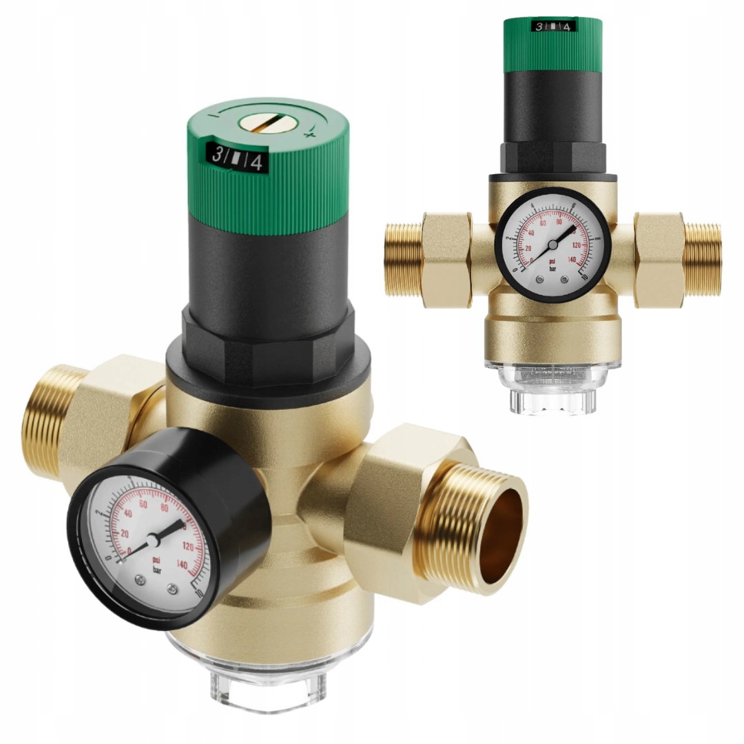 REDUKČNÝ REGULÁTOR TLAKU VODY S FILTROM 1" MEMBRÁNOVÝ PALEC ROBUSTNÝ ...