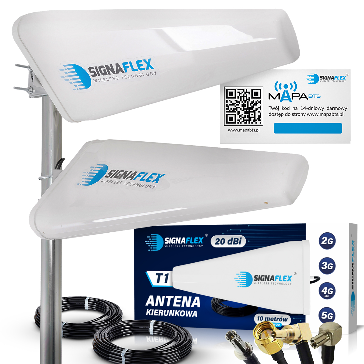 ANTENA ZEWNĘTRZNA DO ROUTERA INTERNETU DUAL 3G 4G 5G LTE ZTE HUAWEI 2x15m - Sklep, Opinie, Cena ...