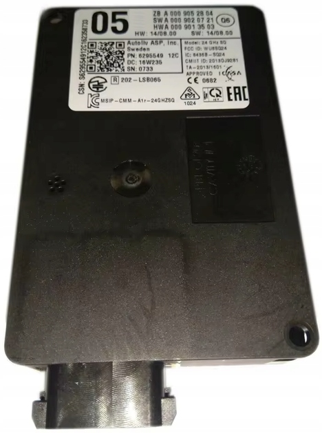 MODUŁ RADAR MARTWEGO POLA RADAR SENSOR DISTRONIC MERCEDES W205 ...