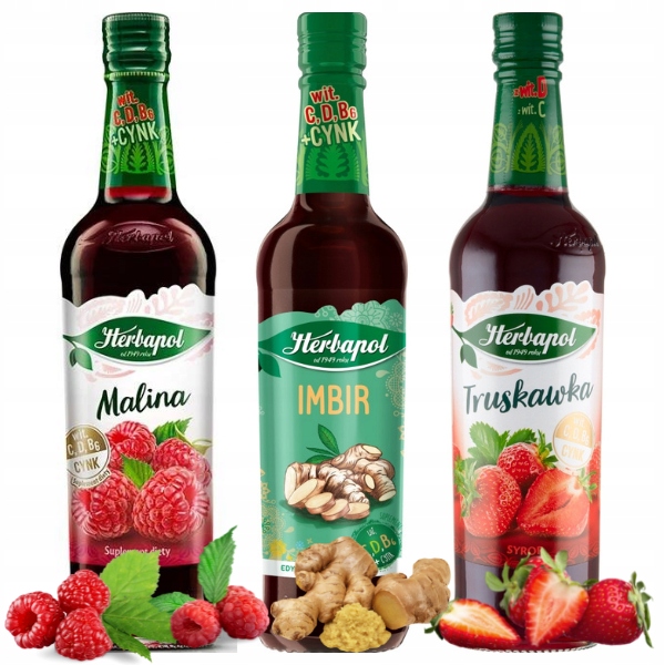 Syrop Truskawkowy Herbapol - Niska cena na Allegro