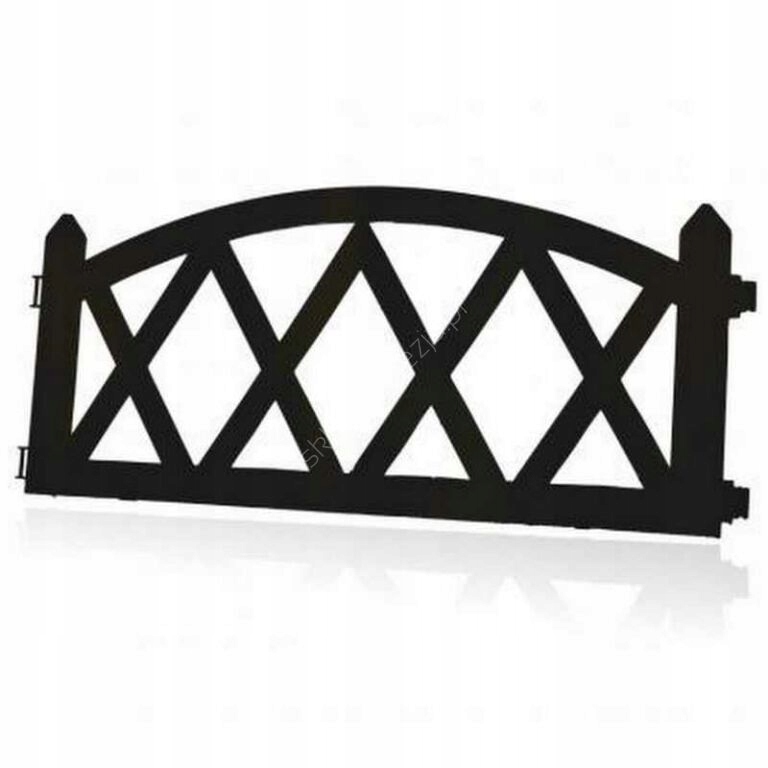 Záhradný obrubník plast 59 cm x 32 cm čierny - Allegro