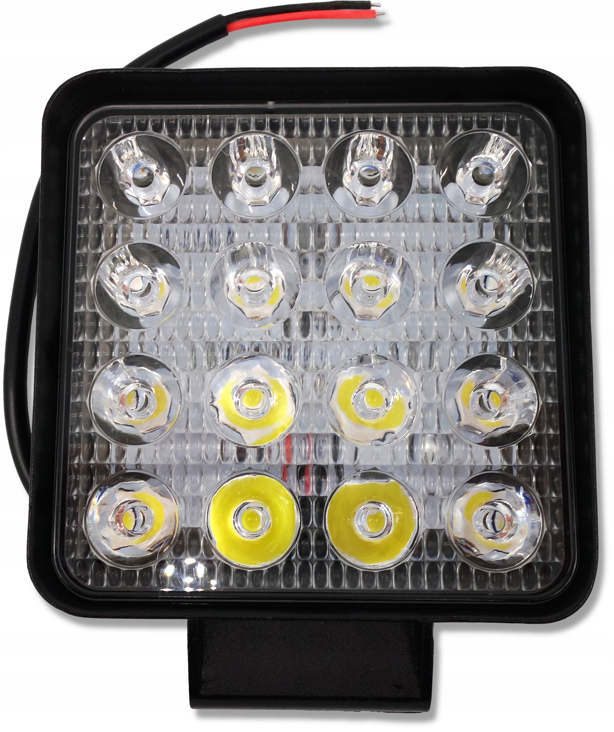LED PRACOVNÝ REFLEKTOR ŠTVORCOVÝ 9-32V 48W., • Ceny, Recenzie - Allegro