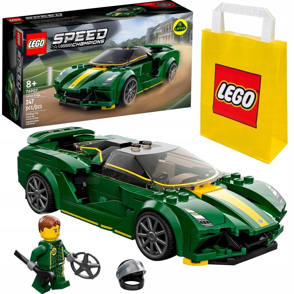 LEGO SPEED CHAMPIONS 76907 Samochód Replika Model LOTUS Evija Zestaw ...