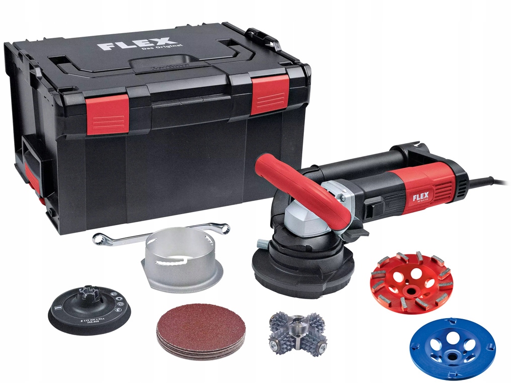 FLEX RE 16-5 115 frezarka szlifierka do betonu 115mm 1600W + 2 tarcze ...