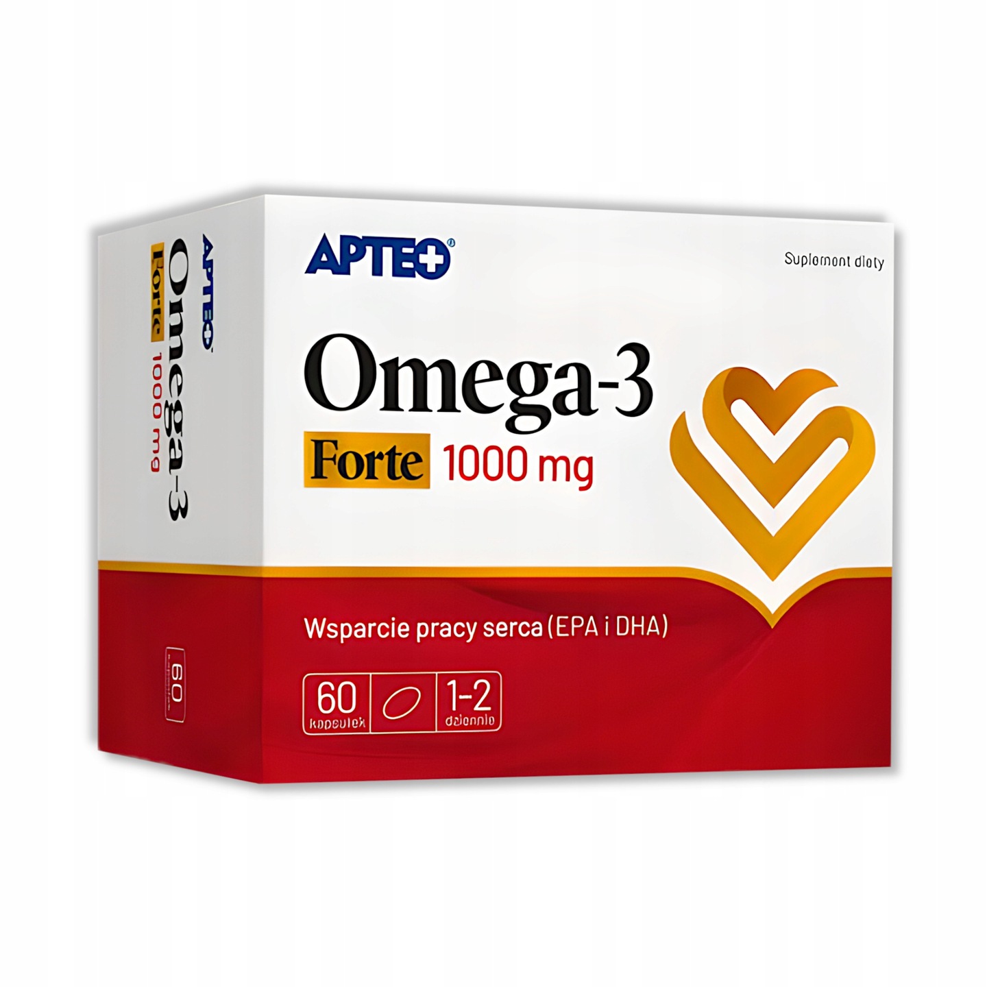 Omega-3 1000 mg Forte APTEO 60 kapsułek 15219066830 - Allegro.pl
