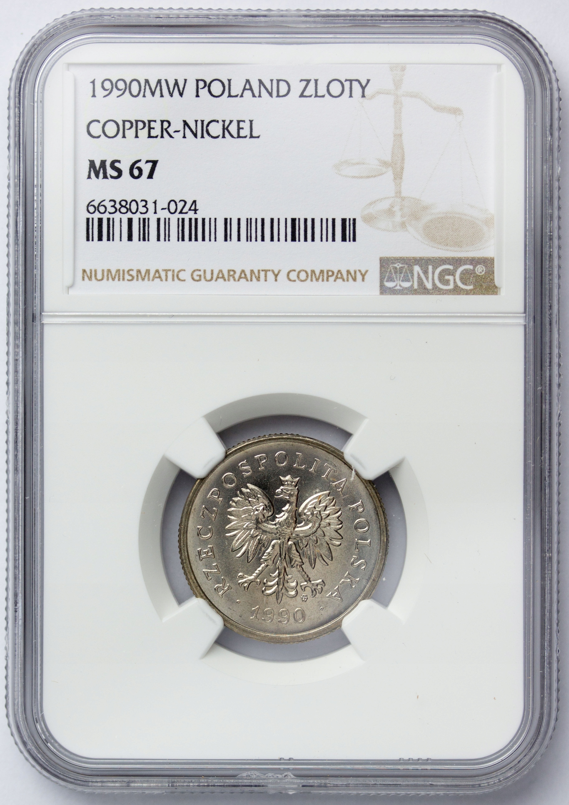 Polska, 1 złoty 1990, NGC MS67, PIĘKNA • Cena, Opinie • obiegowe 17465551218 • Allegro