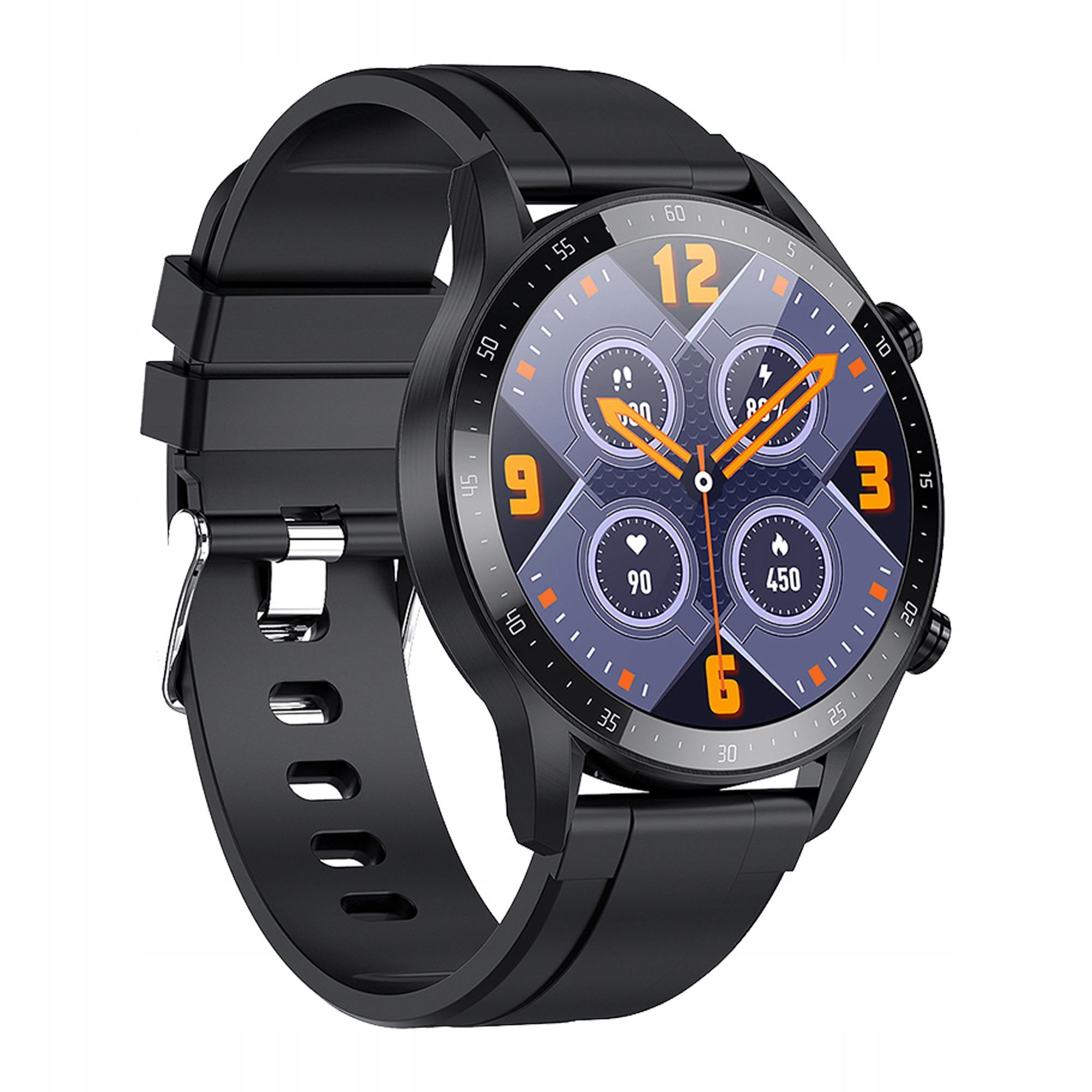 SMARTWATCH MĘSKI ZEGAREK SPORTOWY POLSKIE MENU ROZMOWY SMART WATCH ...