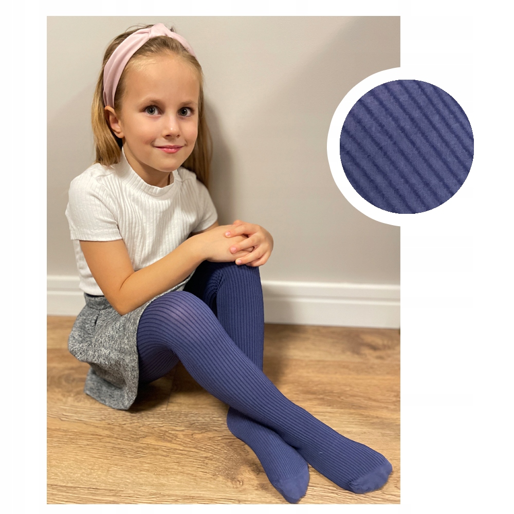 Rajstopy dziecięce PRĄŻKI GRUBE 100 DEN ZIMOWE 14500135193 - Allegro.pl