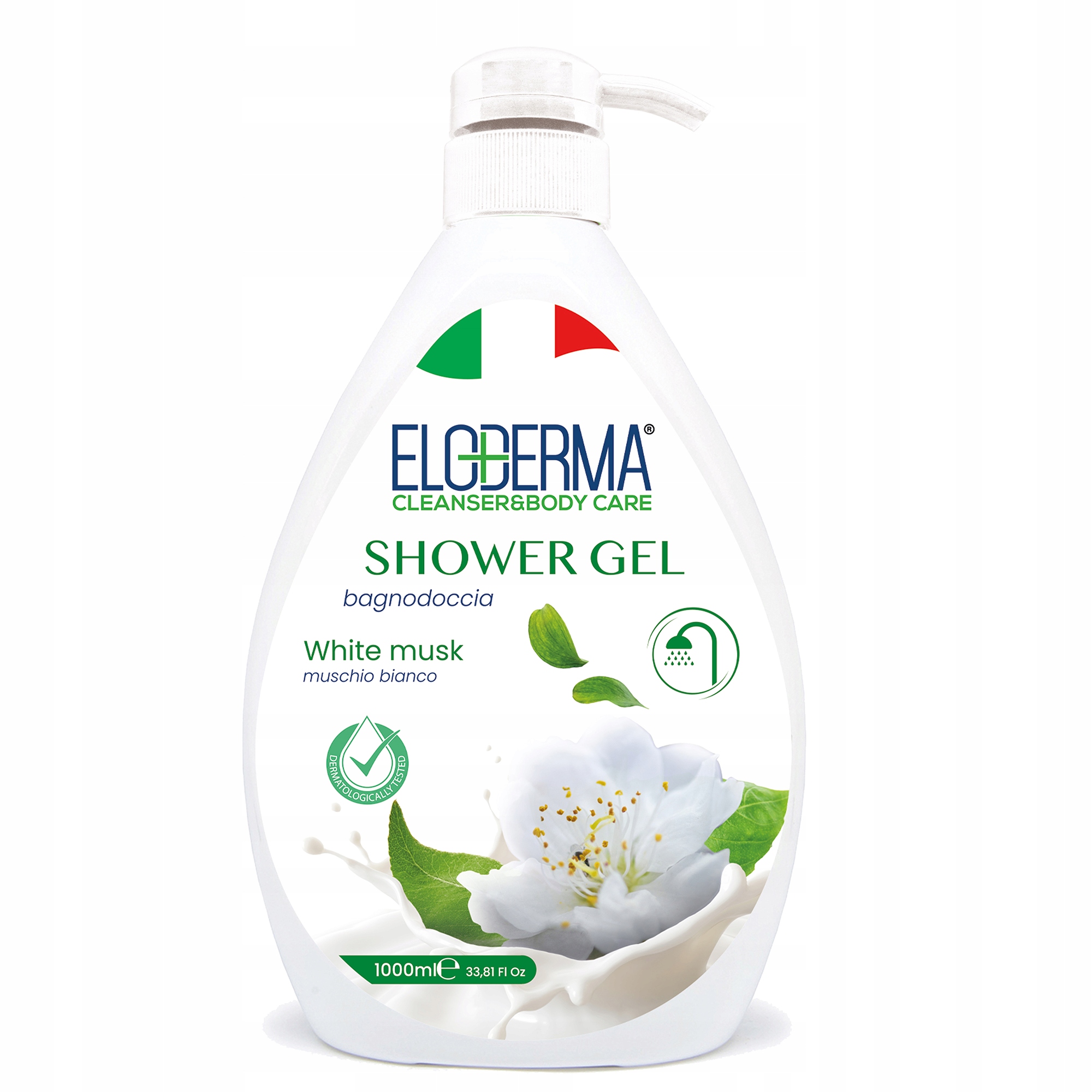 ELODERMA SPRCHOVÝ GEL WHITE MUSK 1000 ML za 77.00CZK - Allegro