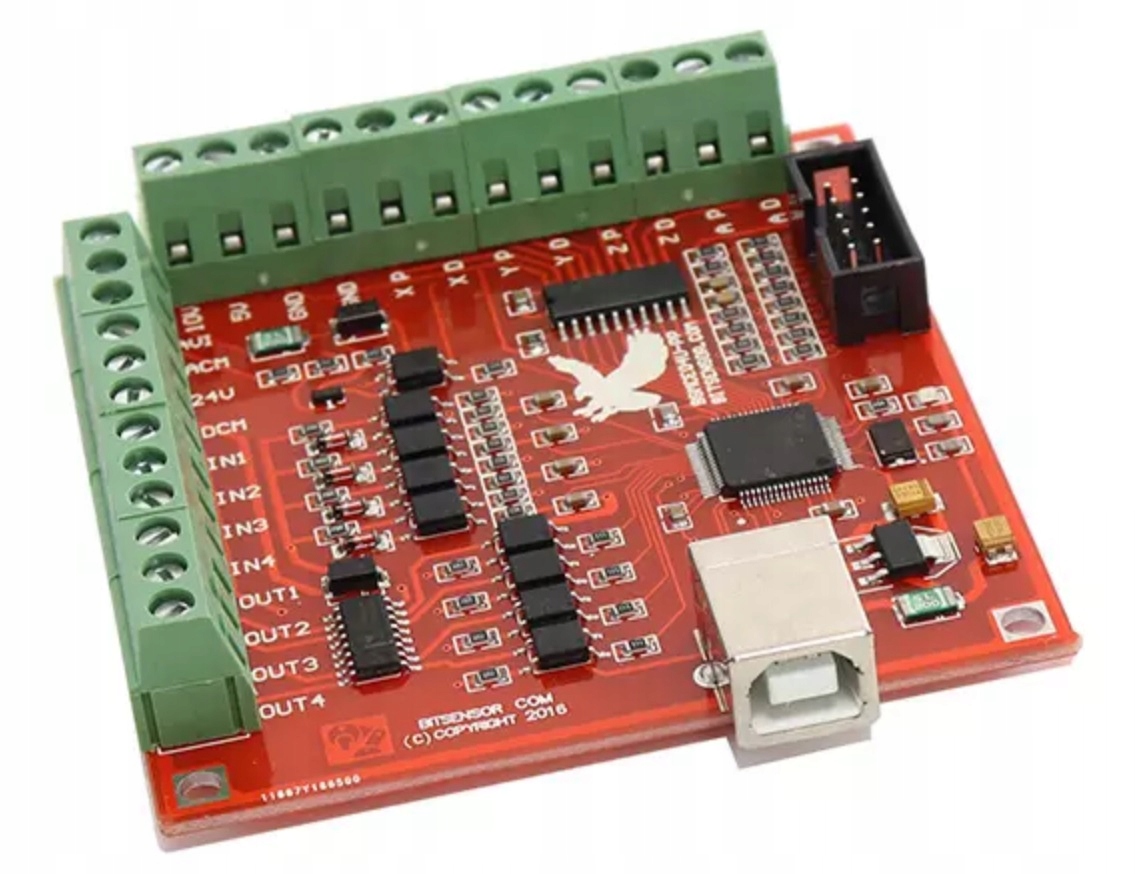 USB CNC Mach3 LinuxCNC 4osi sterownik płyta główna (CNC_USB_4osie) • Cena, Opinie • Sterowniki i ...
